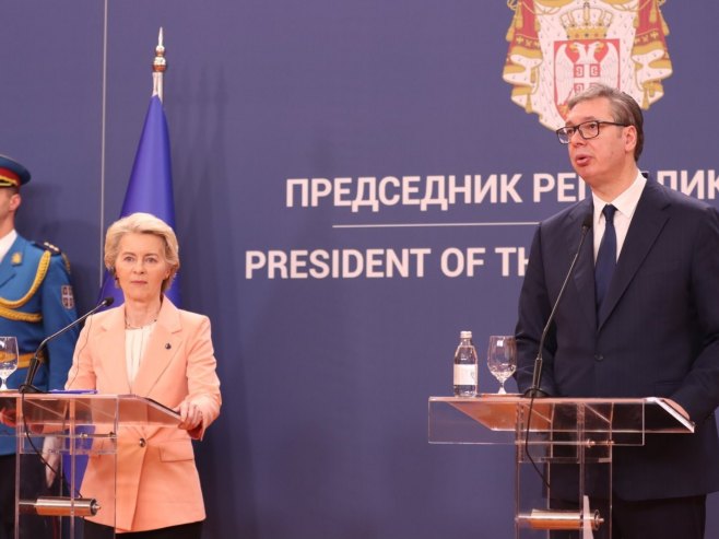 Вучић Постоје ствари које ЕУ замјера Србији али је Фон дер Лајен увијек спремна да саслуша